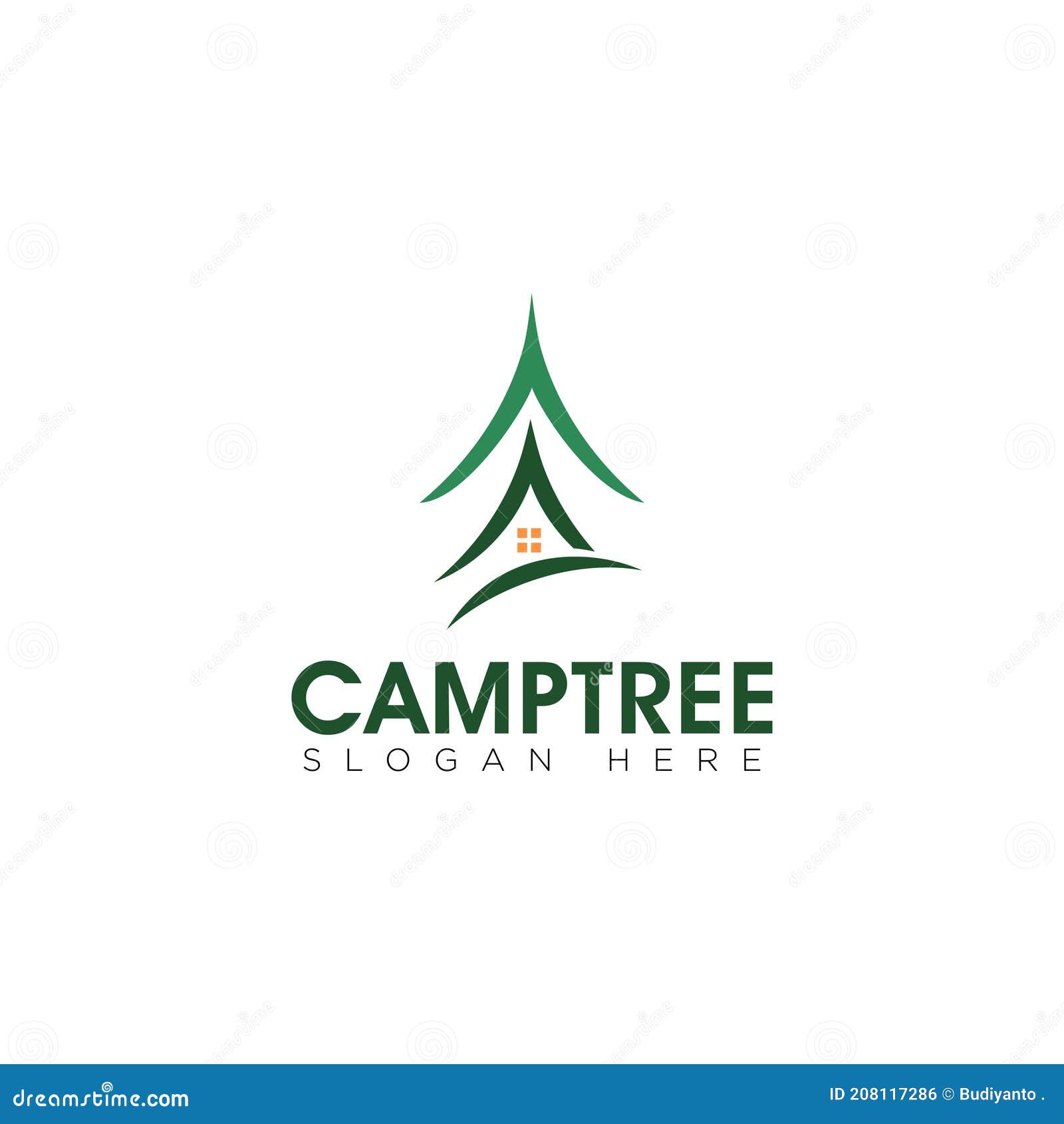 Logo Camptree with New Stylish Color Stock Vector - Illustration of ...