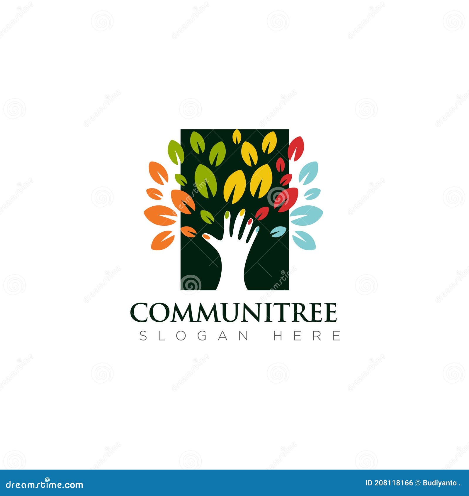 Community Tree People Vector Illustration | CartoonDealer.com #66743562