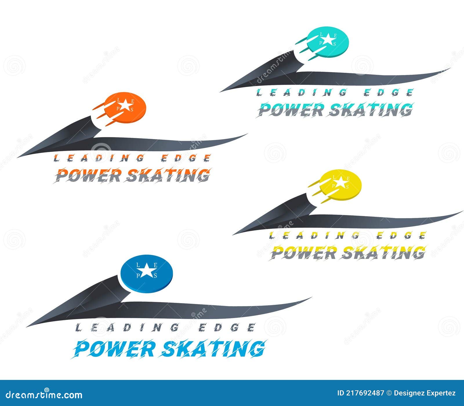 Skating logo design stock vector. Illustration of design - 217692487