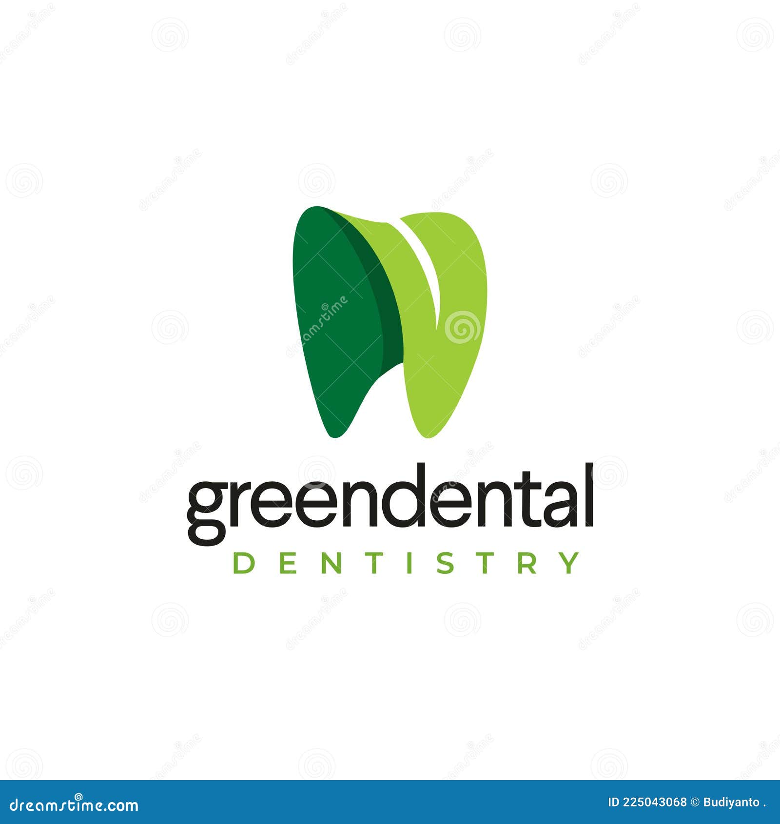 Green Dental Dentistry Logo, Fresh Eco Tooth Vector Stock Vector ...
