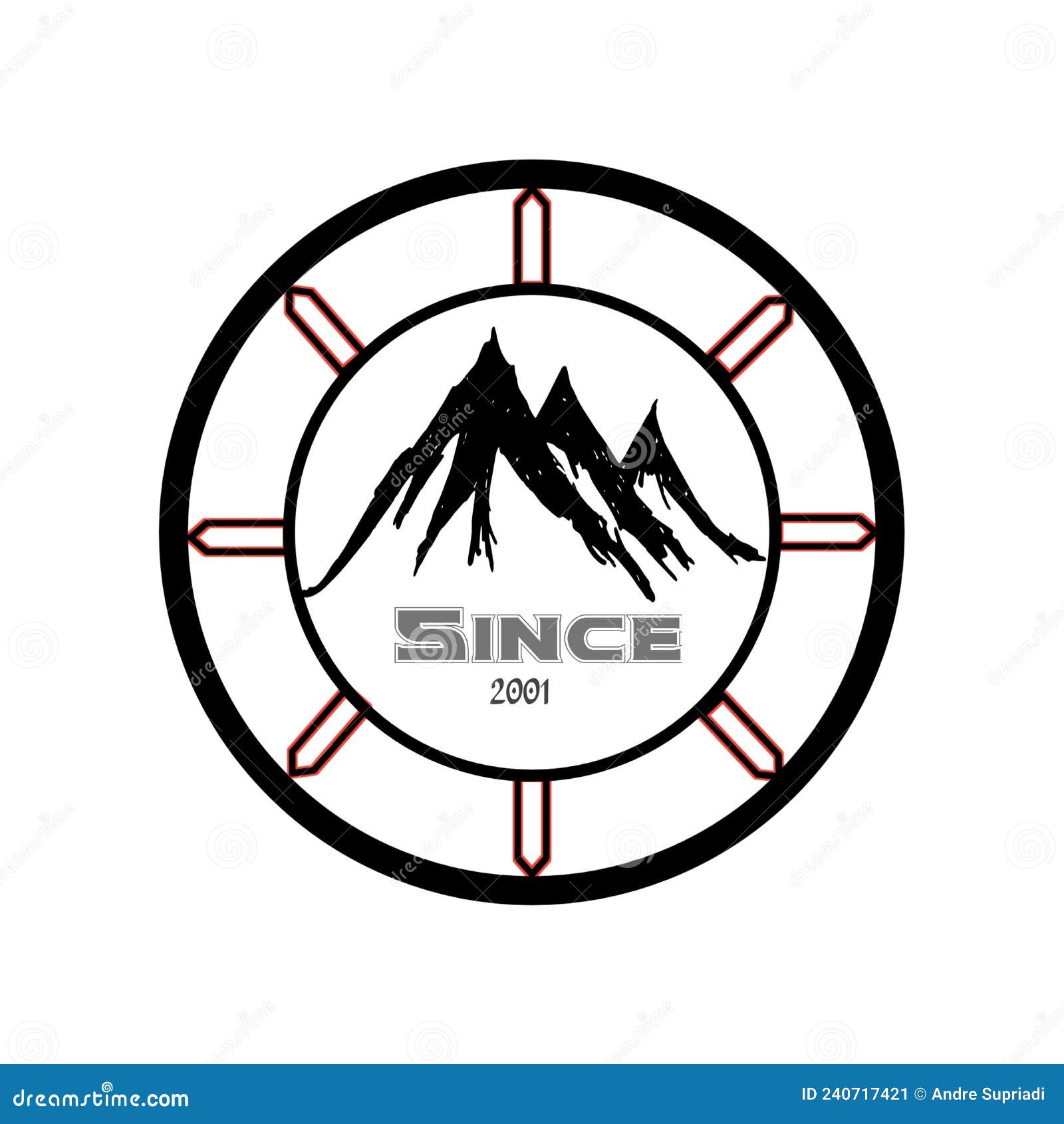 Logo since 2001 stock illustration. Illustration of cartoon - 240717421