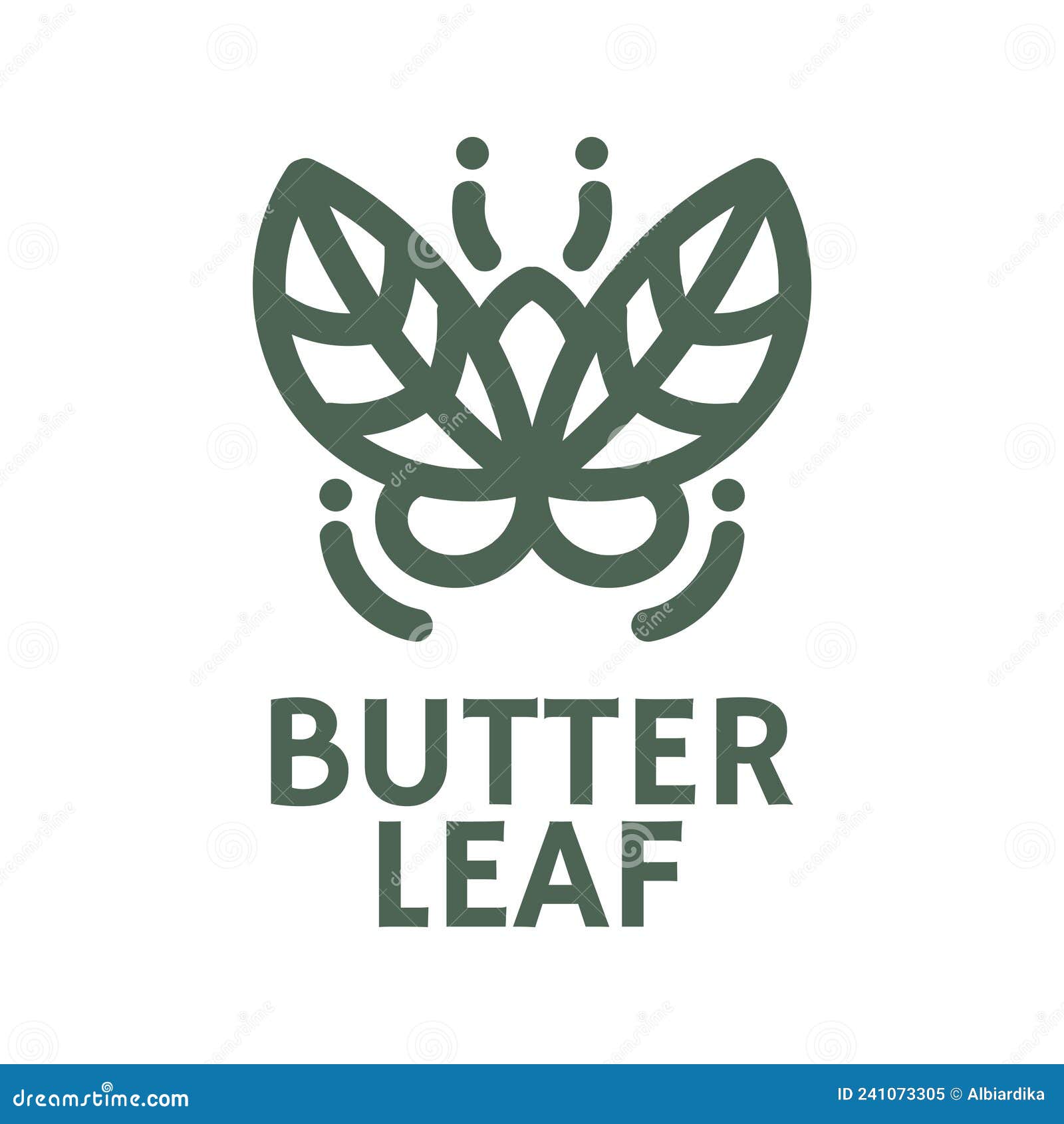 Leaf Butterfly Insect Plant Green Nature Logo Concept Design ...