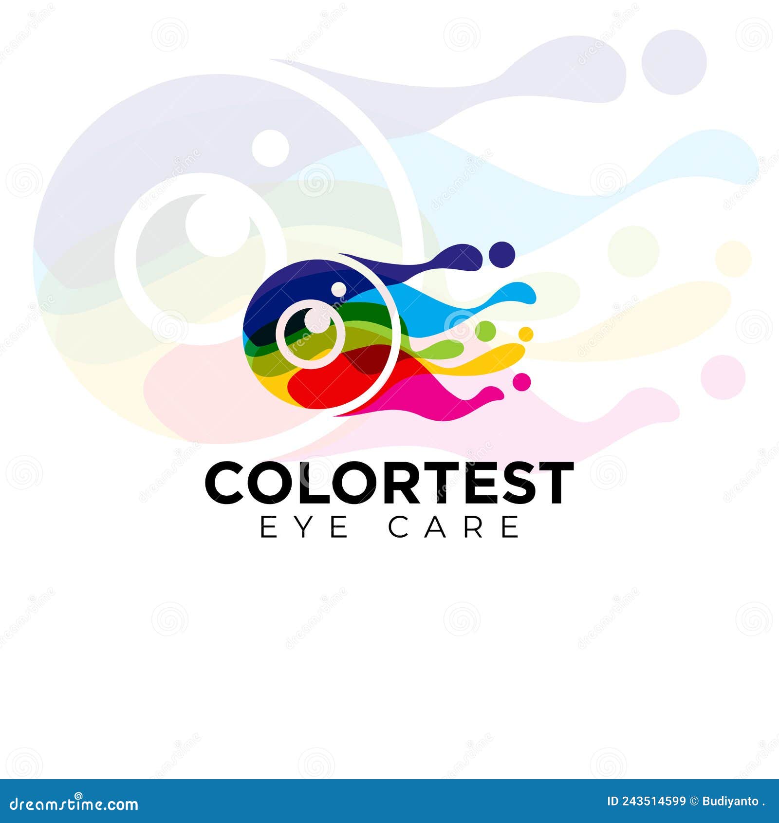 Colortest Eye Care Logo, Modern Creative Fulcolor Eyeball Vector Stock ...