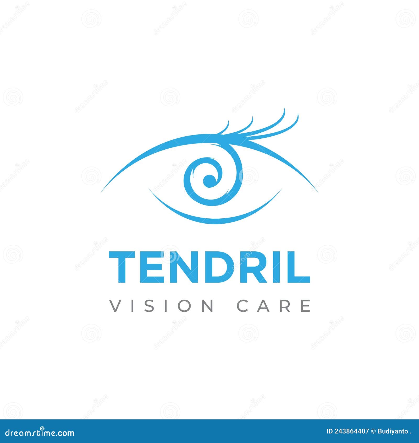 Tendril Vision Care Logo, Creative Grass Root Eyelash Vector Stock ...