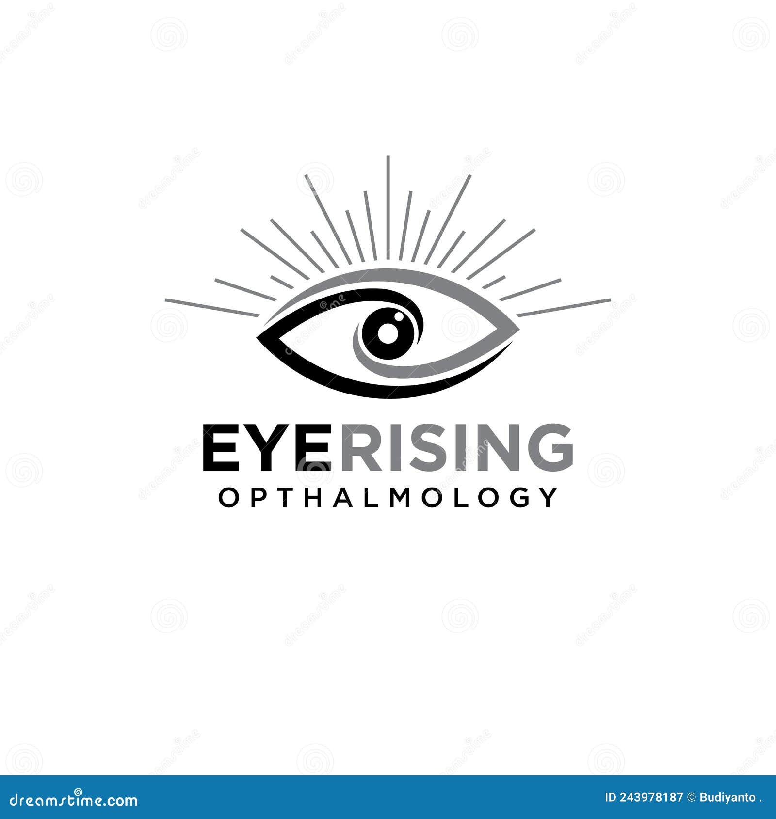 Eye Rising Ophthalmology Logo, Creative Shine Eyelash Vector Stock ...