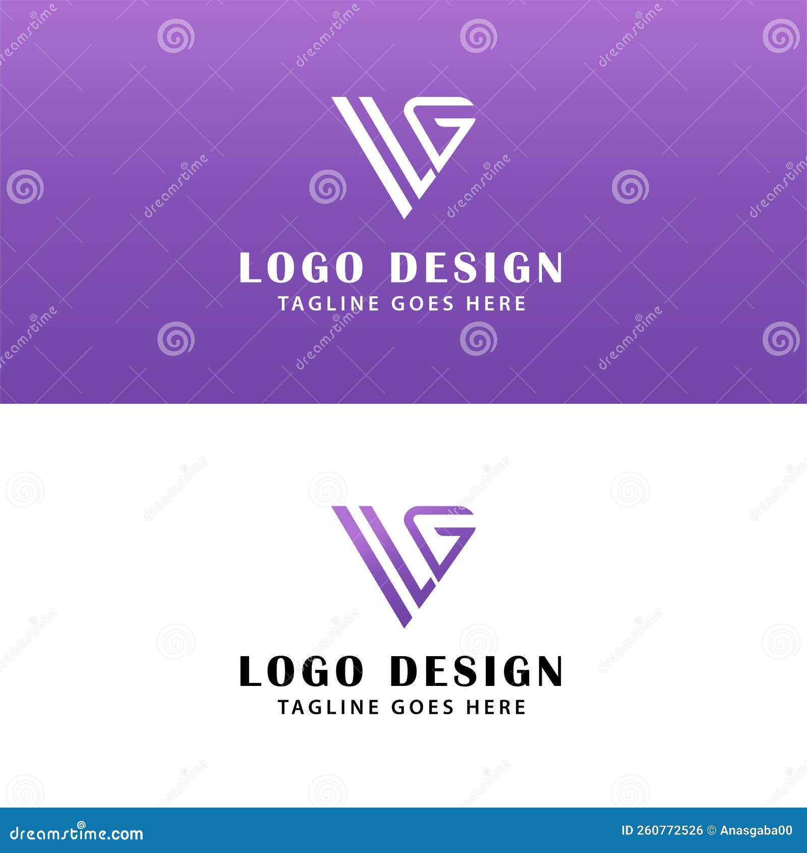 Letter IVG Triangle Logo Design Stock Vector - Illustration of triangle ...