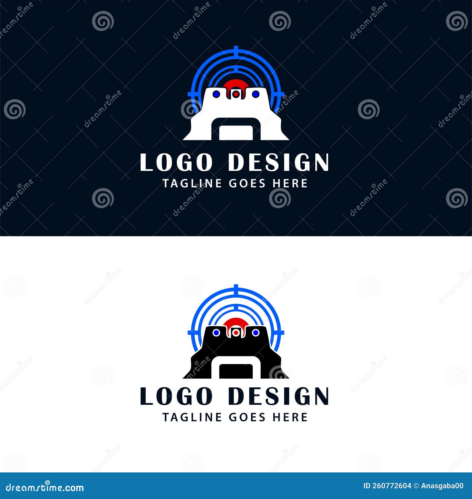 Tactical Training Logo Design - Gun and Aim Logo Design Stock Vector ...