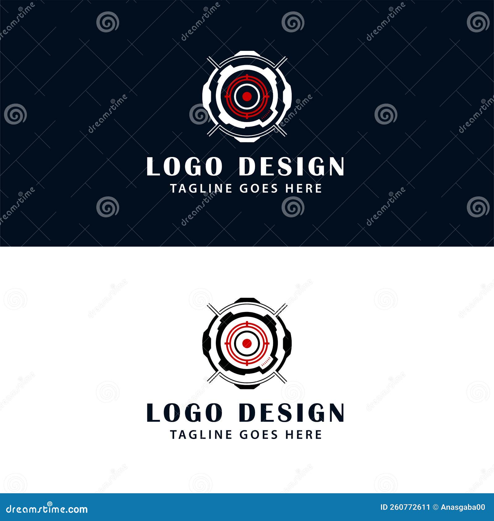 Tactical Training Logo Design - Target - Aim Logo Design Stock Vector ...