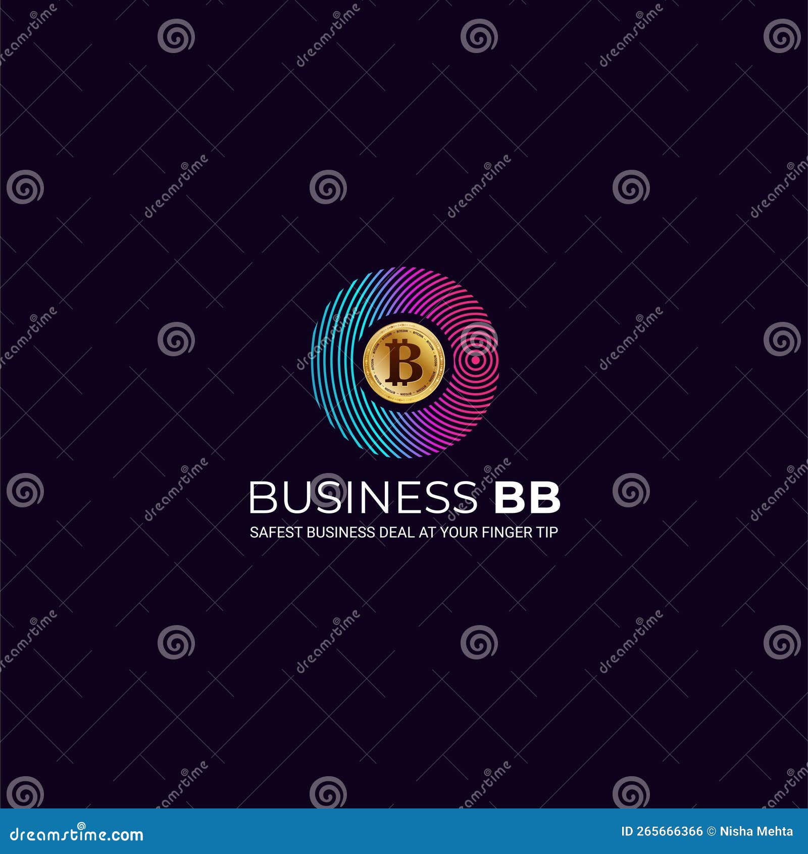 Safest Business Deal at Your Finger Tip Vector Mascot Logo Stock Vector ...