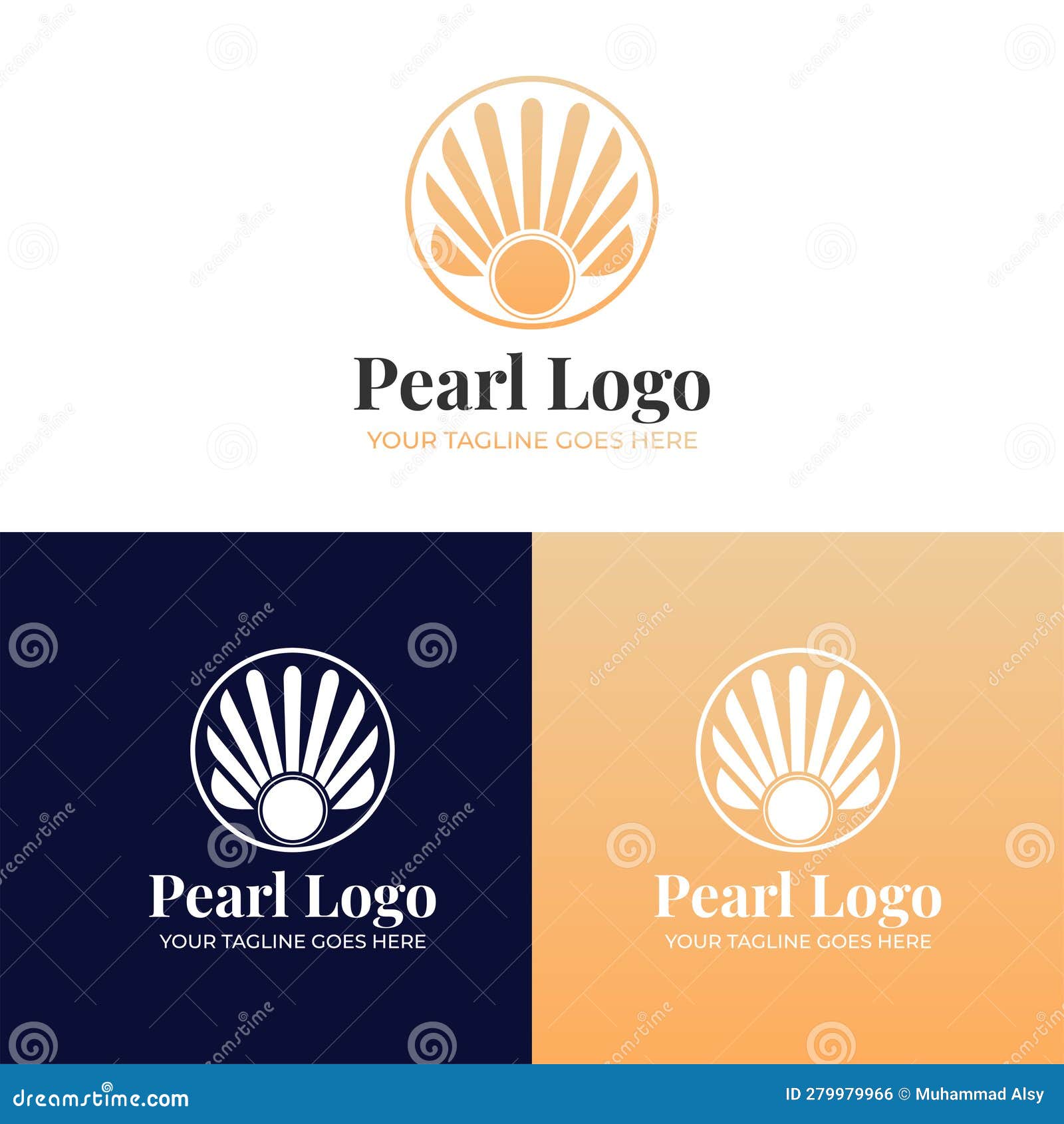 Pearl Logo Vector Design, with a Luxury, Minimalist, Elegant Style ...