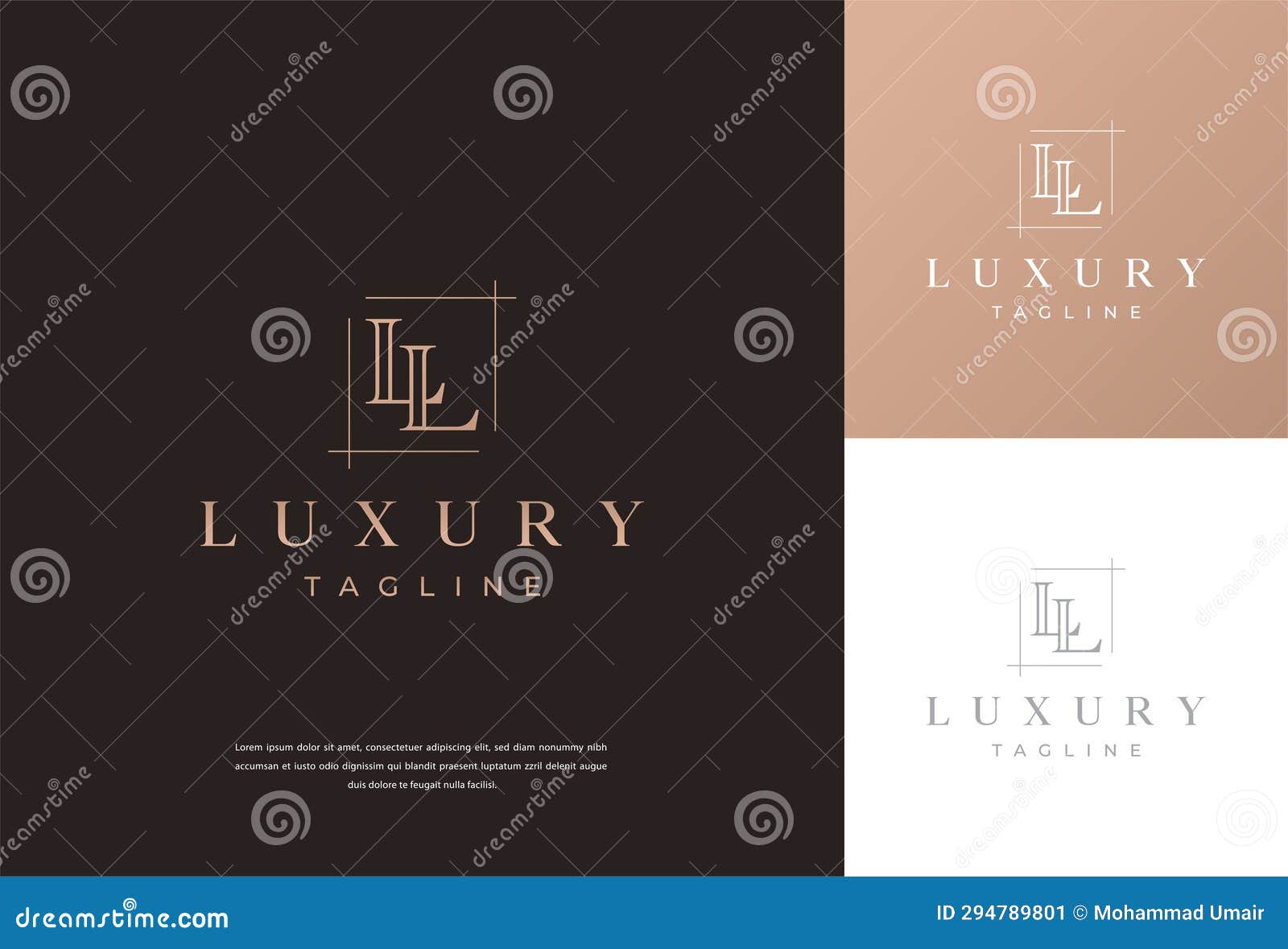 Luxury Letter L Logo Icon Design. L LL Creative Initial Based Vector ...