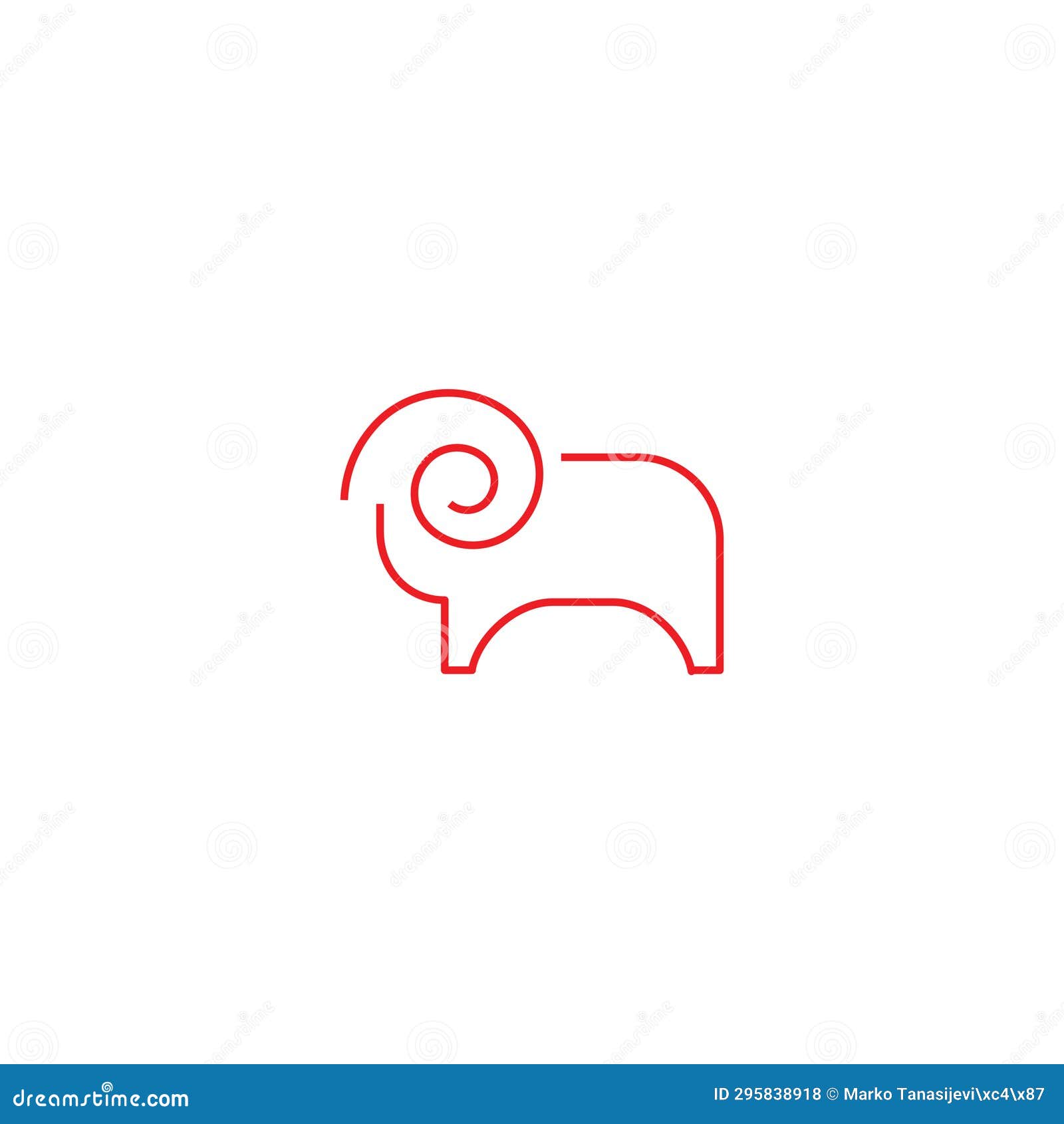 Sheep. Abstract Domesticated Animal Poster. Jungle, Forest. Set Of ...