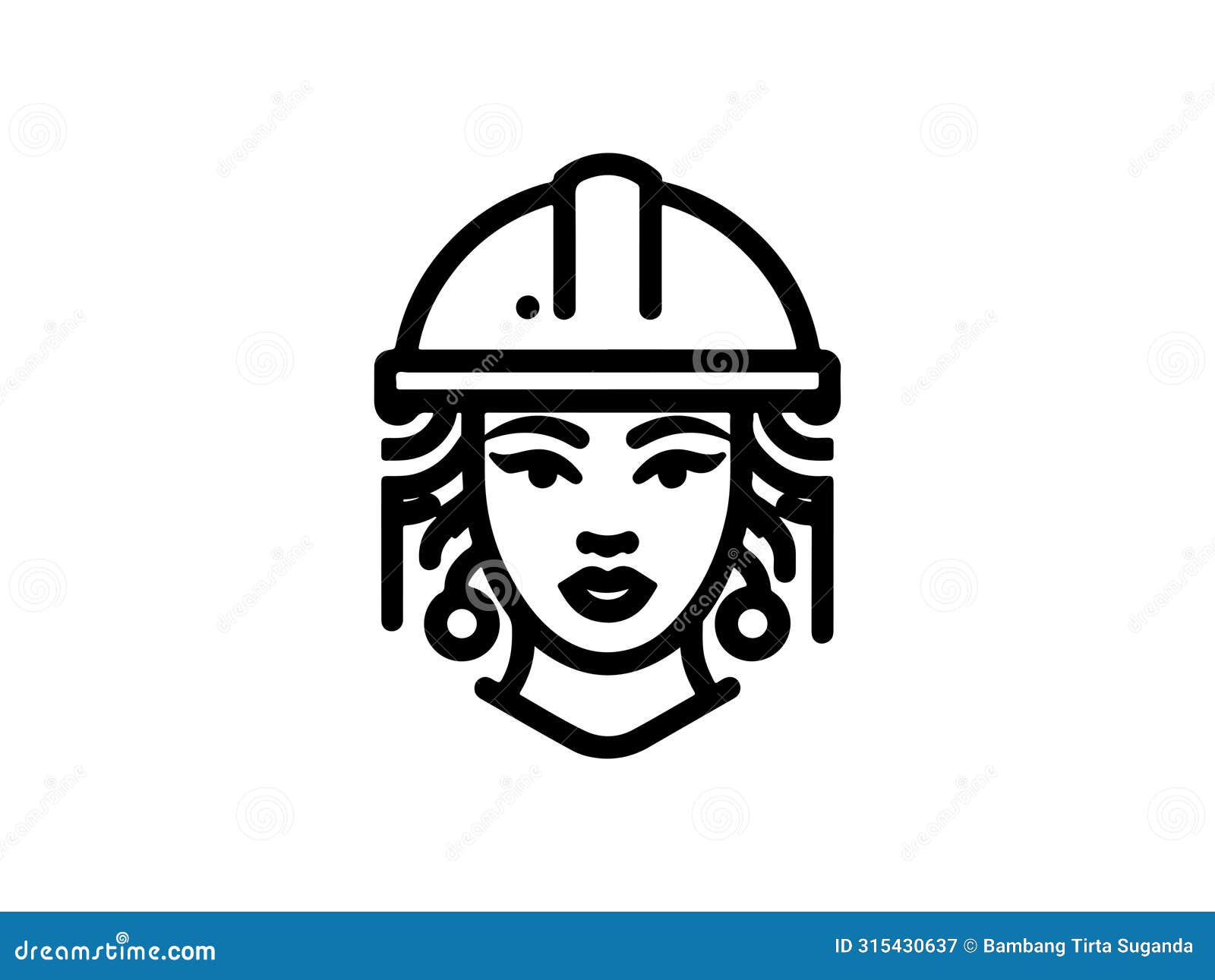 Women Face Logo, Simple Logo, Women Line Logo, Elegant Logo Stock ...