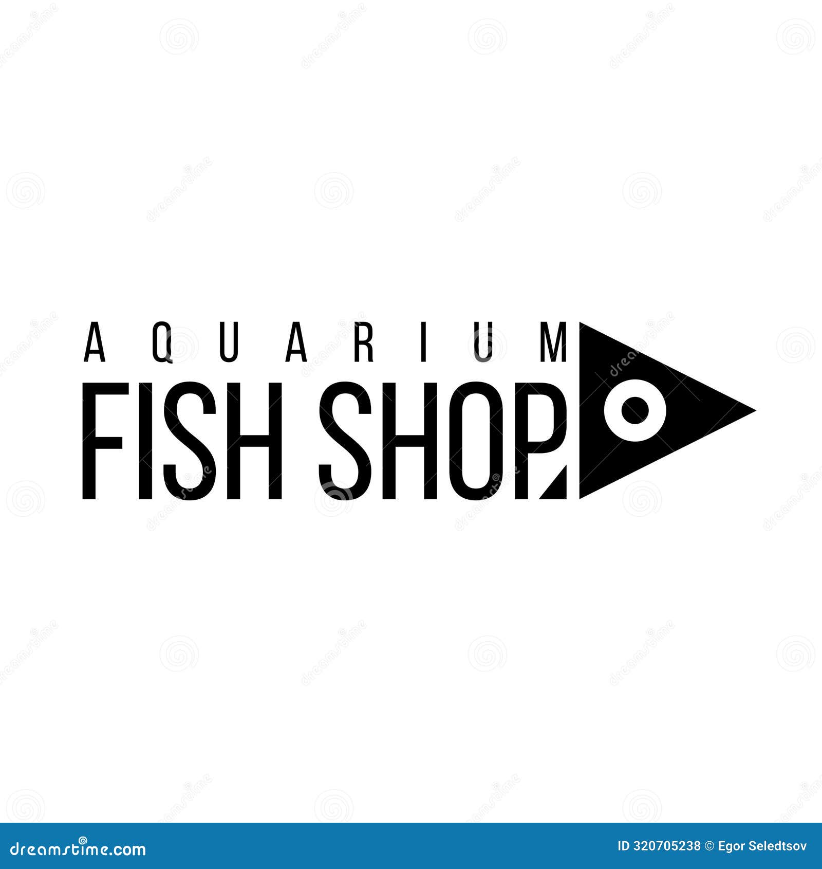 Fish Shop Logo. Aquarium. Vector Graphics Stock Vector - Illustration ...