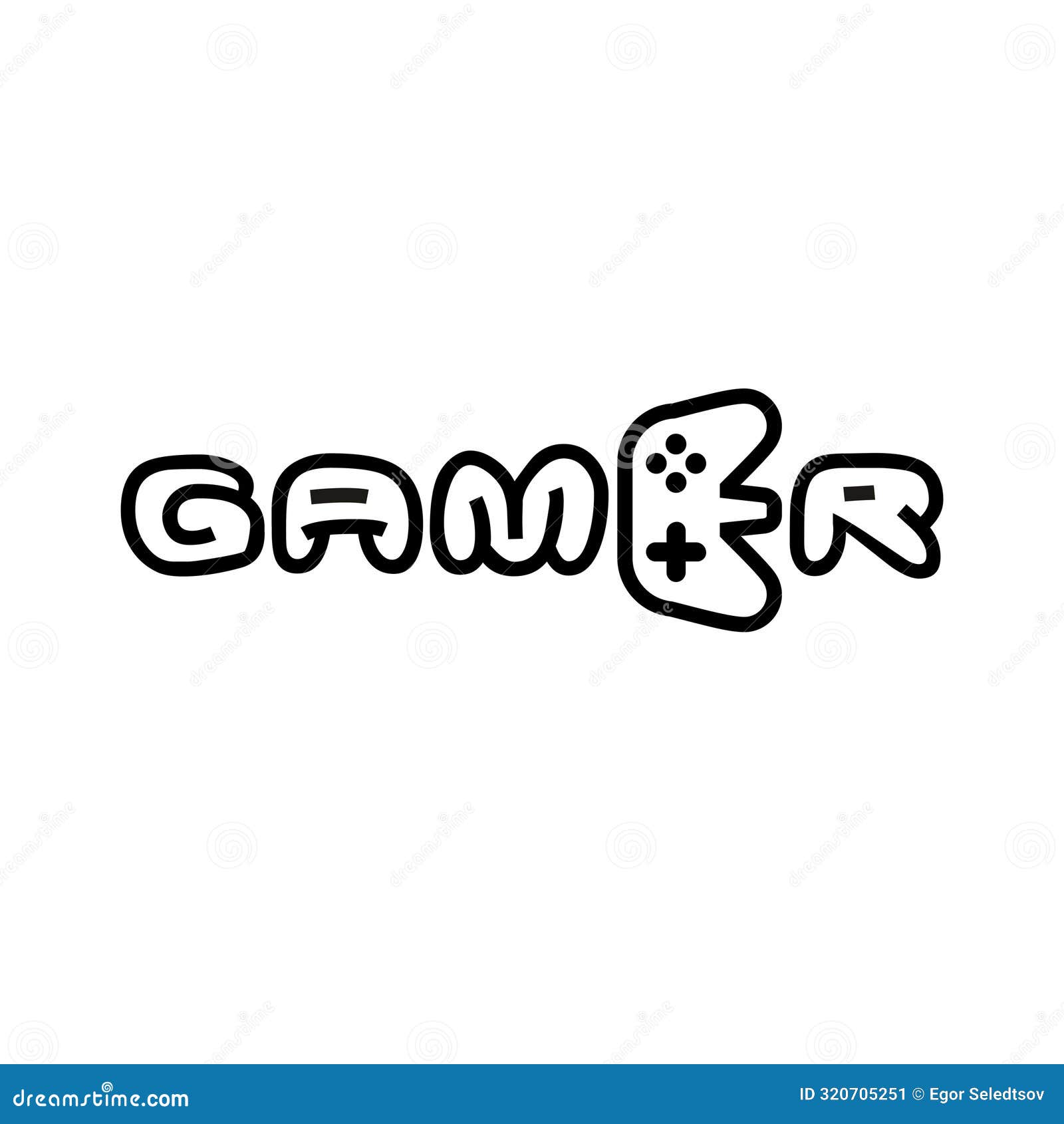 Computer Club Logo. Vector Graphics. Black and White Image Stock Vector ...