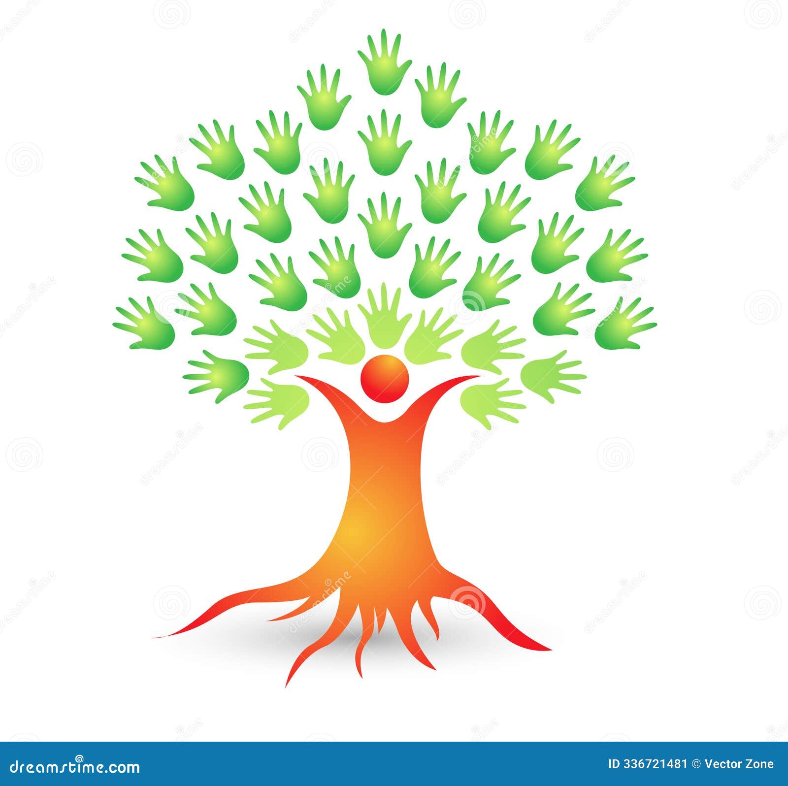 Family Tree Vector Logo. a Family Tree with Leaves Logo Stock Vector ...