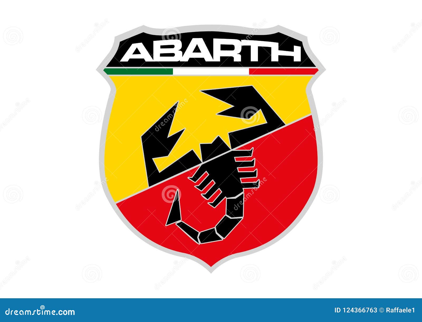 Logo Abarth redactionele stock foto. Illustration of vector - 124366763