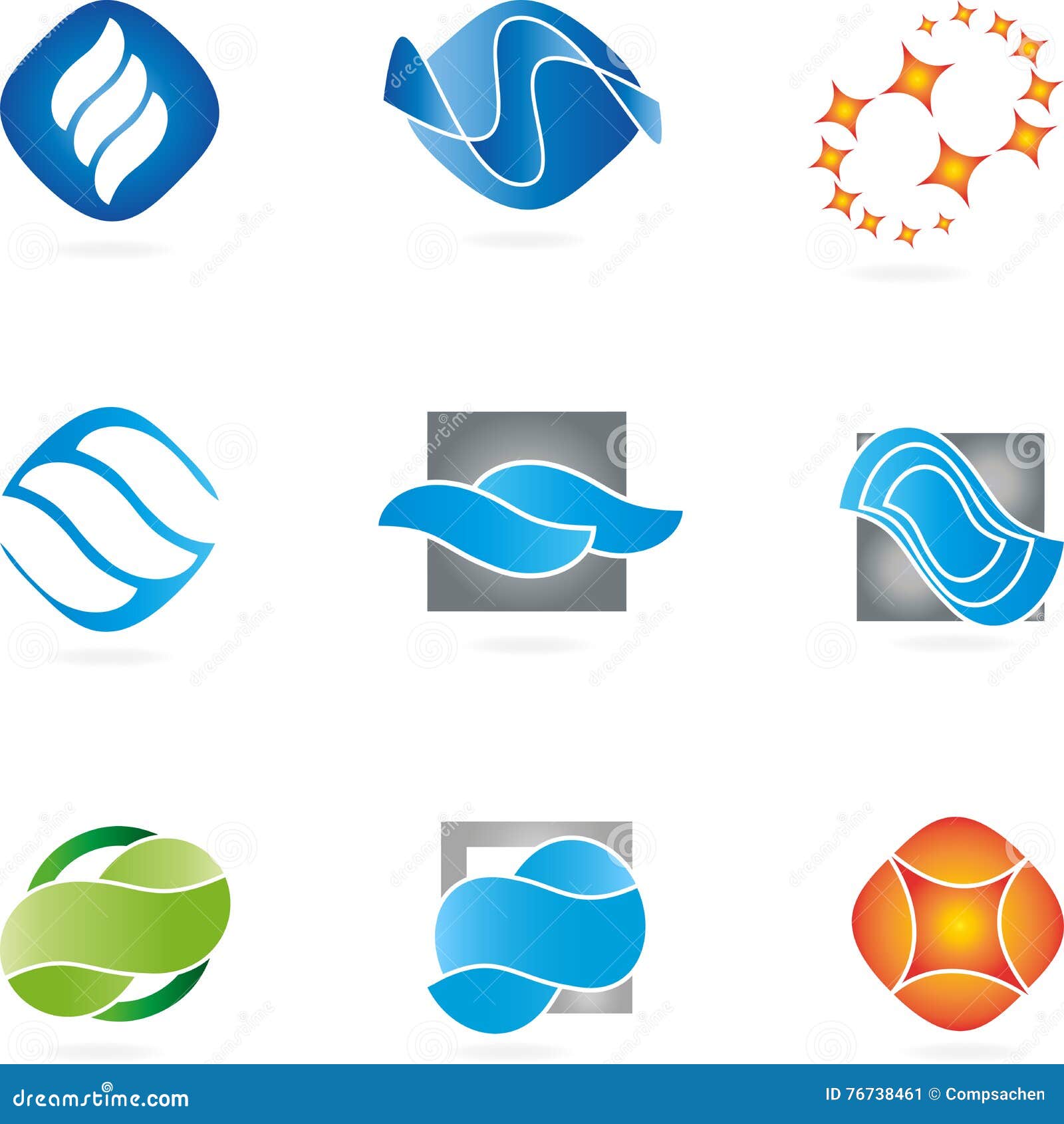 Logo, Abstract, Design Elements, Multimedia, it Stock Vector ...