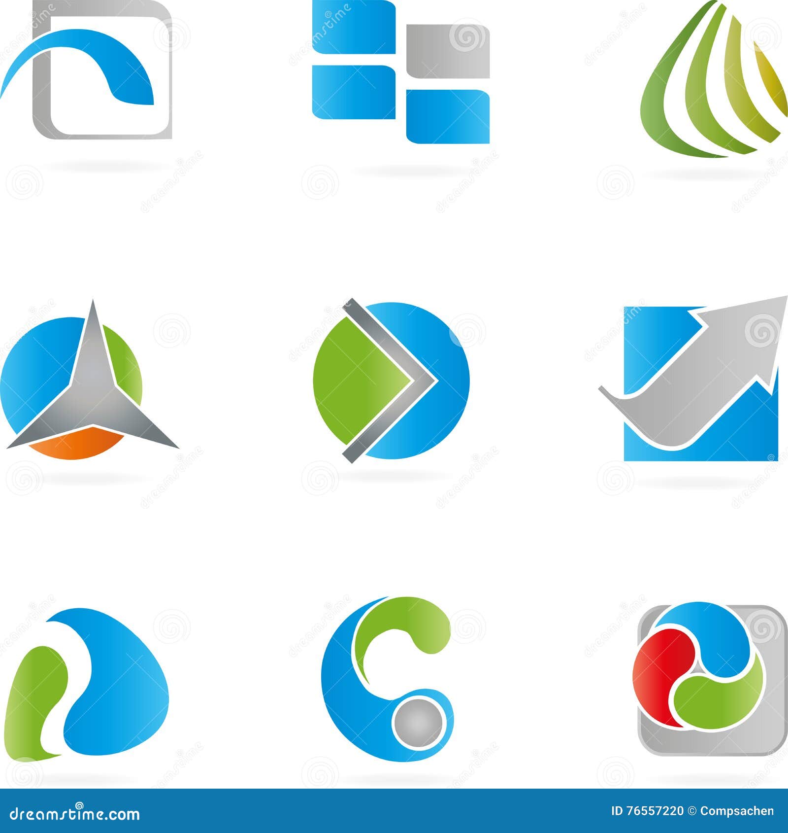 Logo, Abstract Design Elements, Service Logos Stock Vector ...