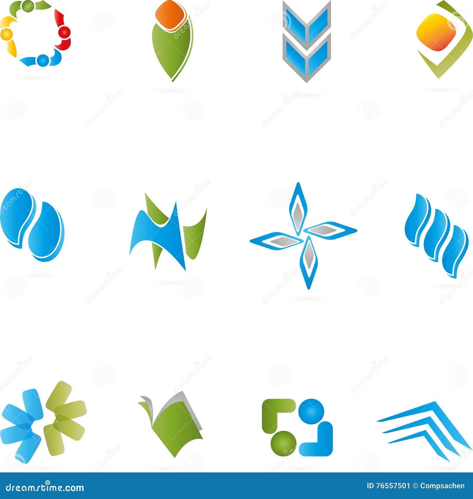 Logo, Abstract Design Elements, Service Logos Stock Vector ...