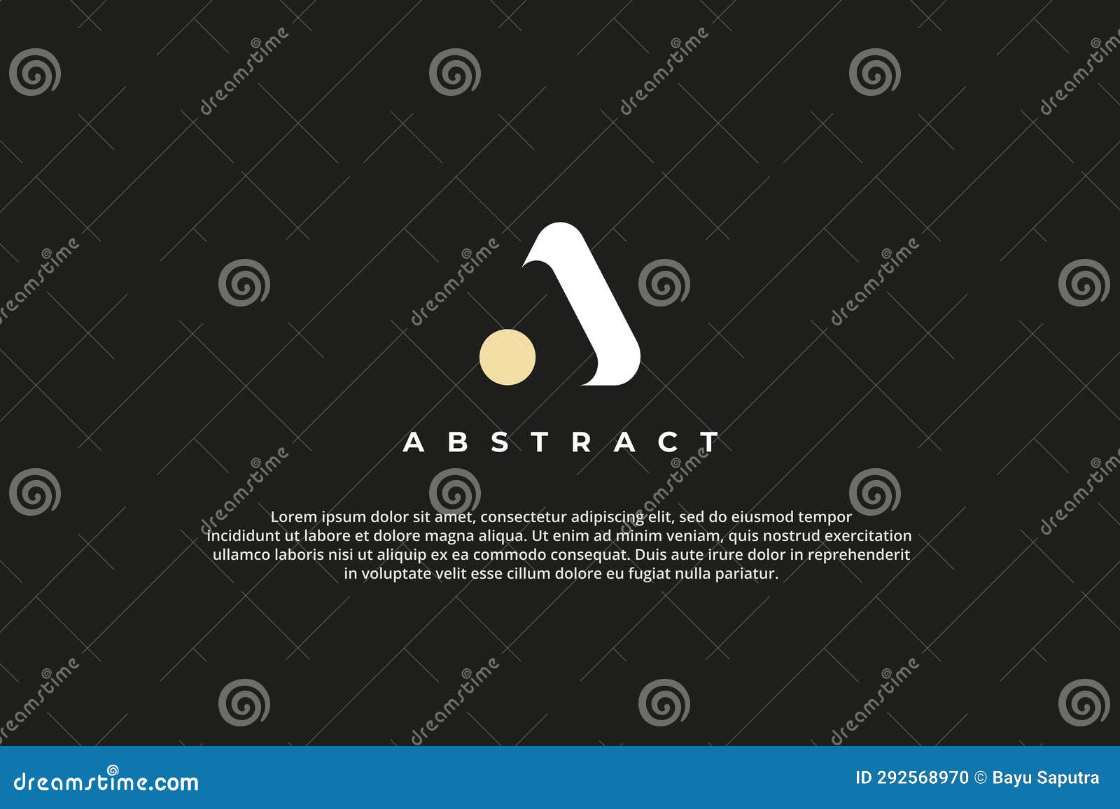 Logo Abstract Elegant Modern Letter a Stock Illustration - Illustration ...