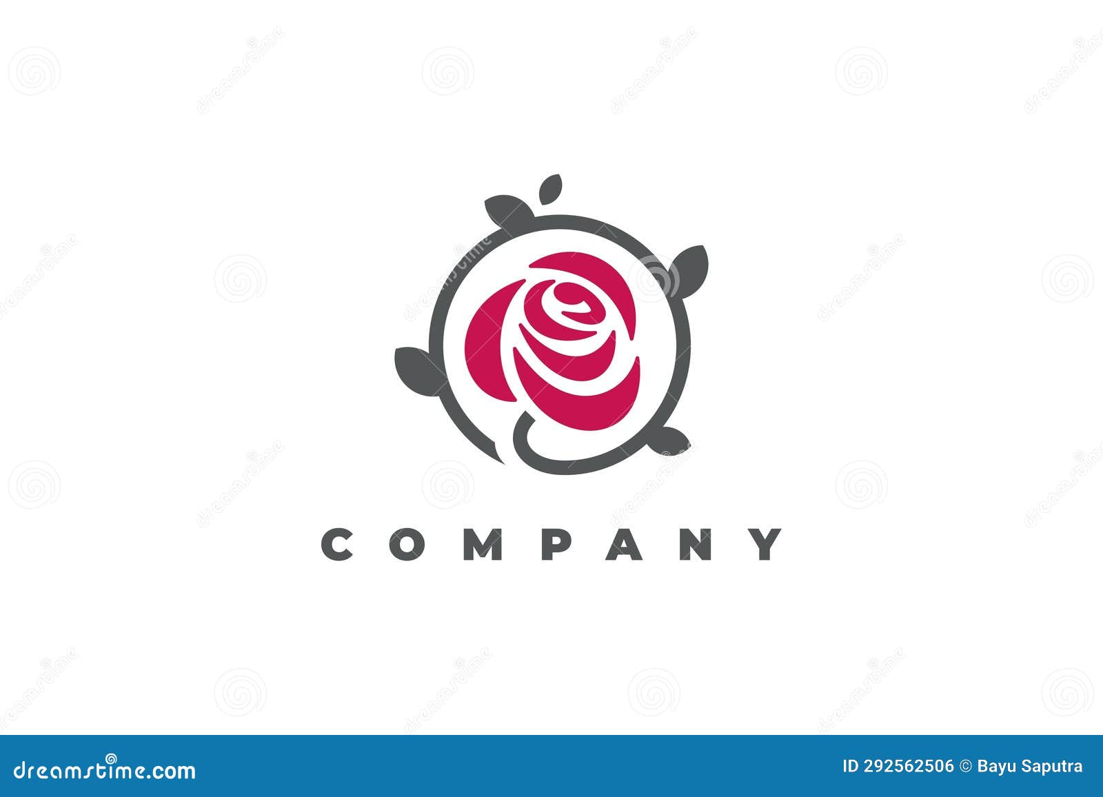 Logo Abstract Flower Rose Circle Stock Illustration - Illustration of ...