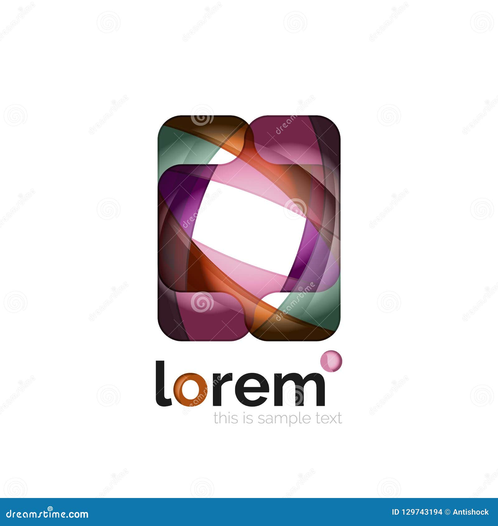 Logo, Abstract Geometric Icon Stock Vector - Illustration of design ...