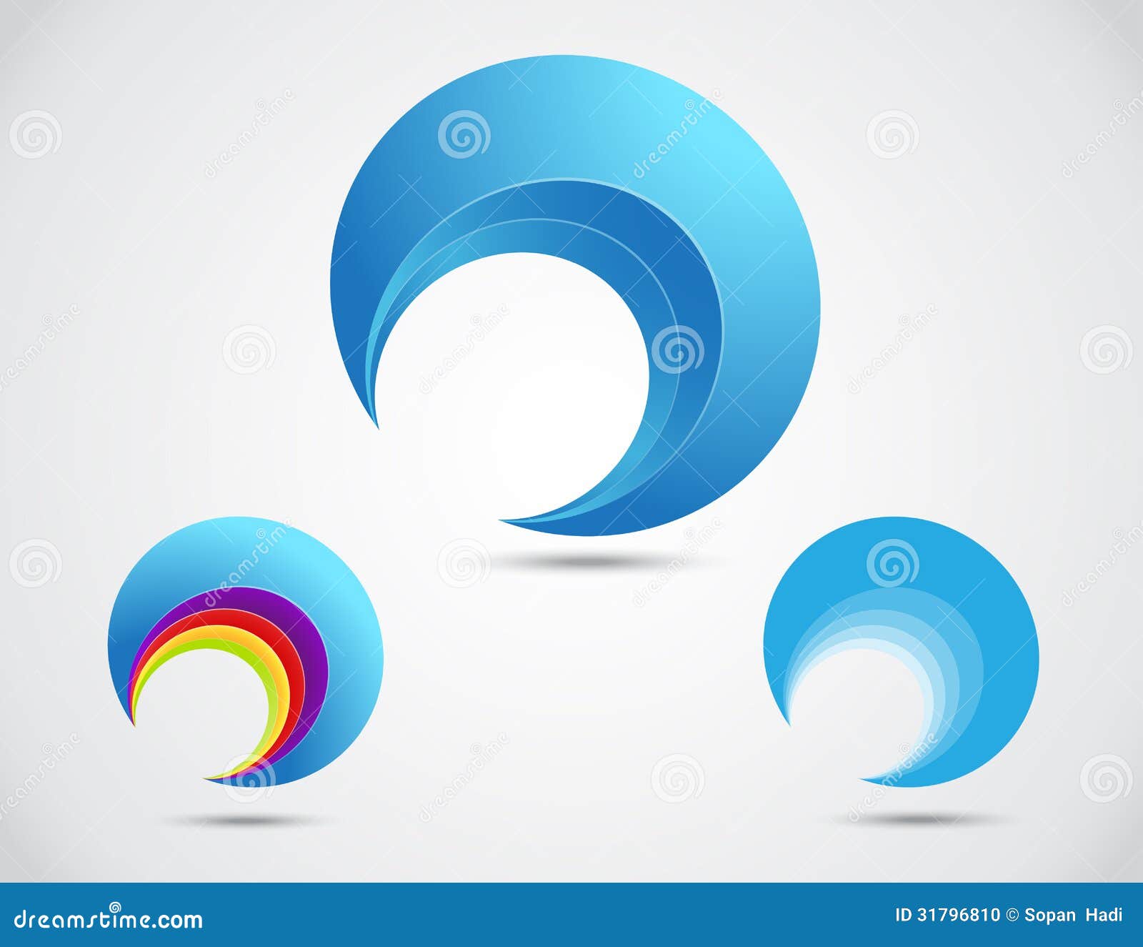 Logo Abstract Icon - Bean Shape Stock Vector - Illustration of ecology ...