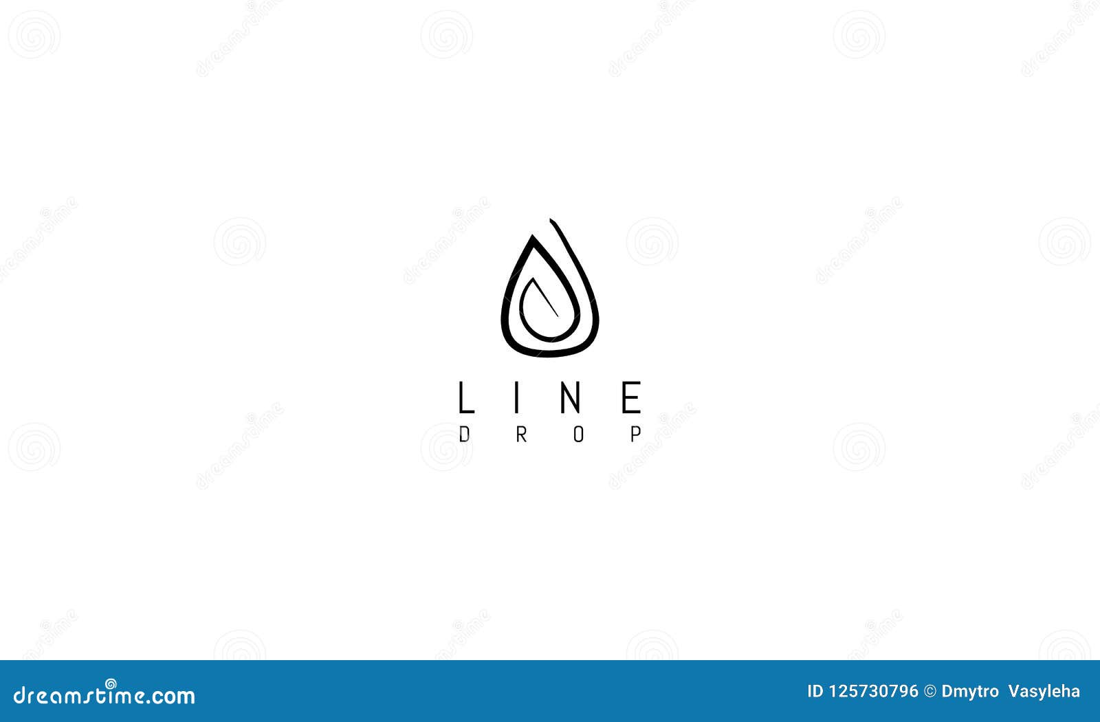 Line Drop Vector Logo Image Stock Vector - Illustration of drink ...