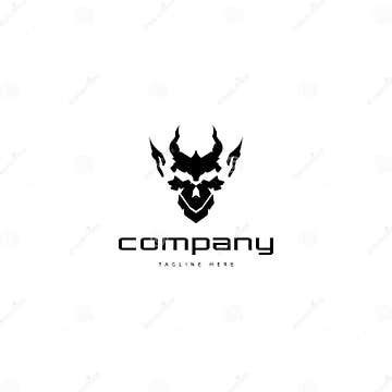 Devil face logo stock vector. Illustration of demon - 120740336