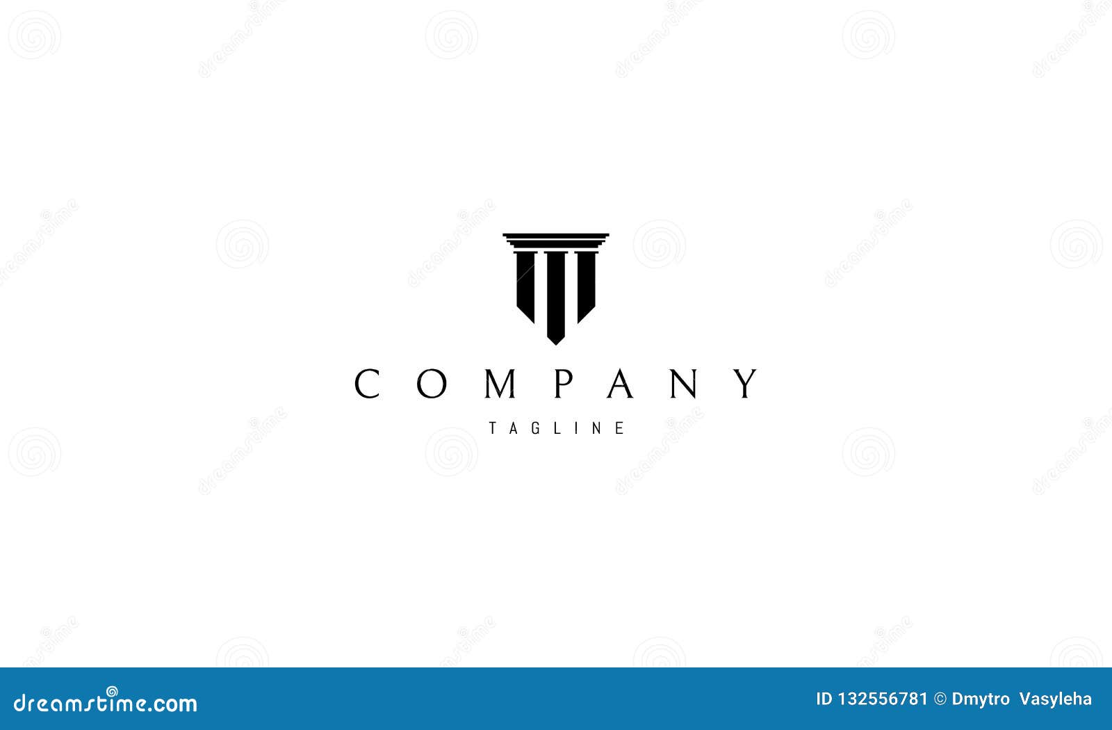 Three Columns Vector Logo Image Stock Vector - Illustration of browser ...