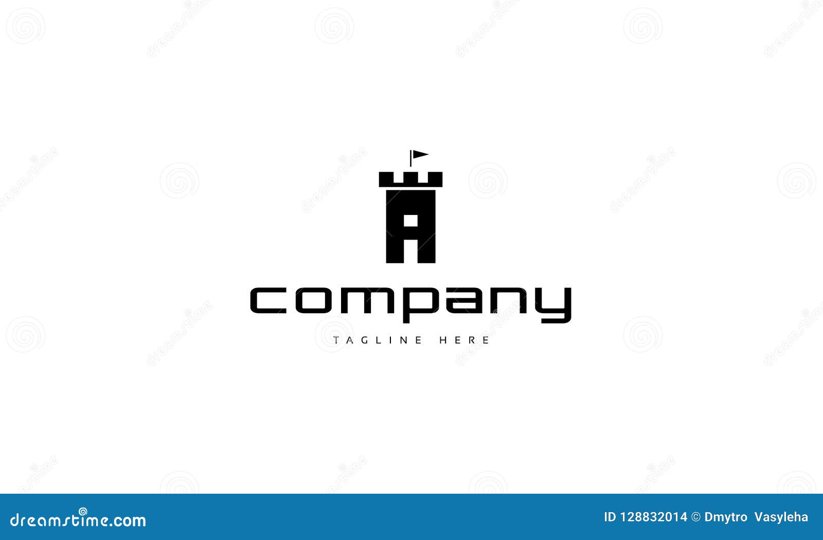 A I Guard Tower Vector Logo Image Stock Vector - Illustration of design ...