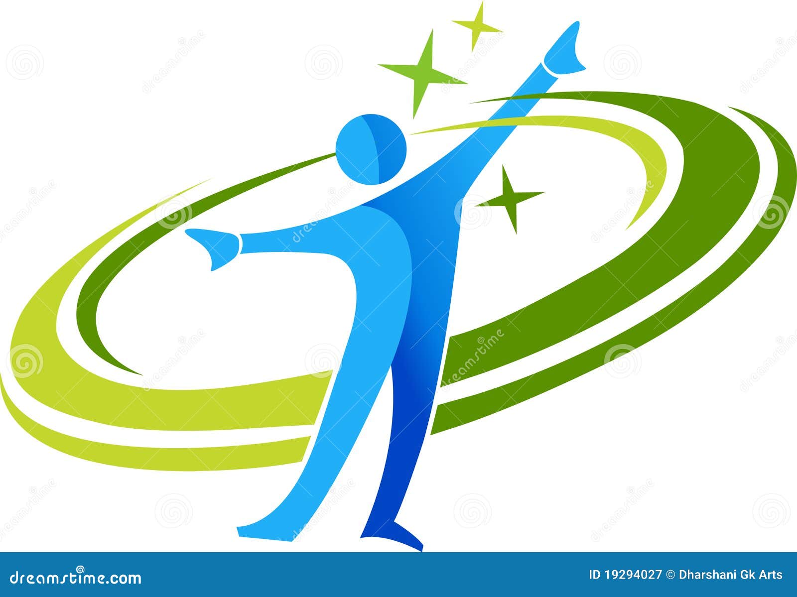 Logo actif illustration de vecteur. Illustration du agrafe - 19294027