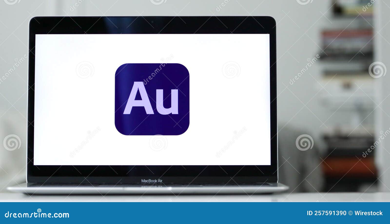 Logo of Adobe Audition, (Au) Software Program Developed by Adobe, on a ...