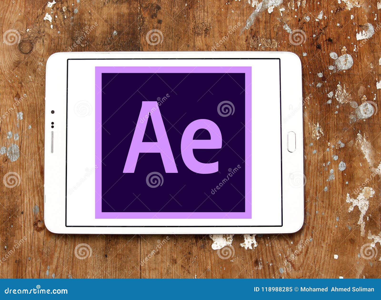 Adobe after Effects logo editorial image. Image of film - 118988285