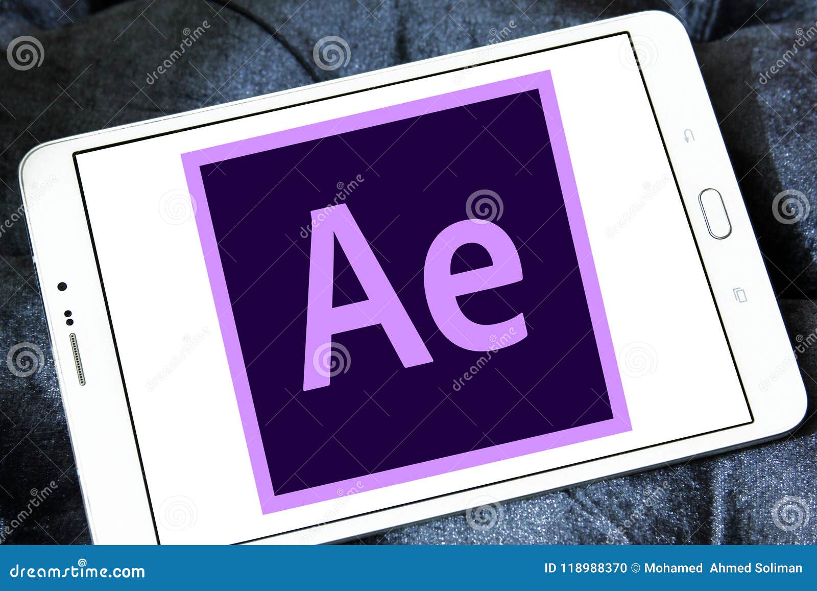 Adobe after Effects logo editorial image. Image of logotype - 118988370