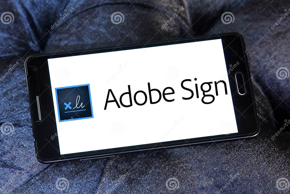 Adobe Sign logo editorial photo. Image of samsung, computing - 121246446
