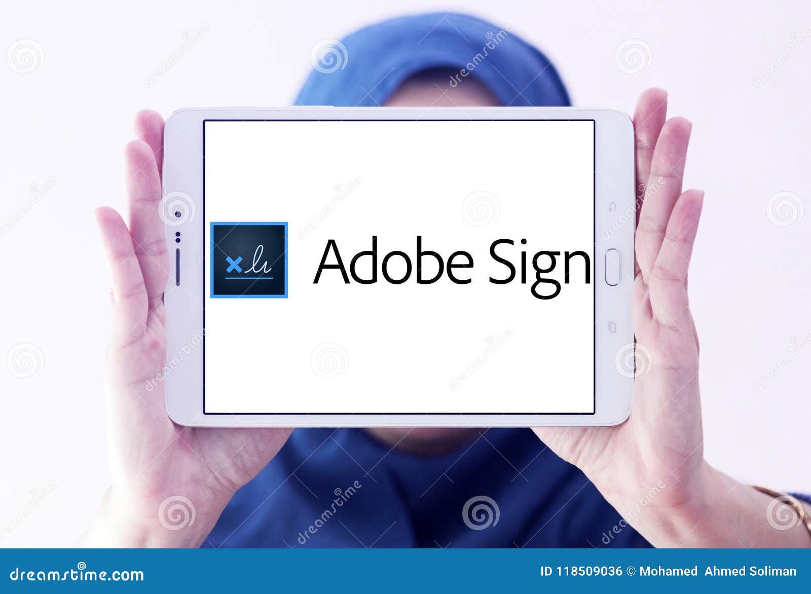 Adobe Sign logo editorial photo. Image of electronic - 118509036