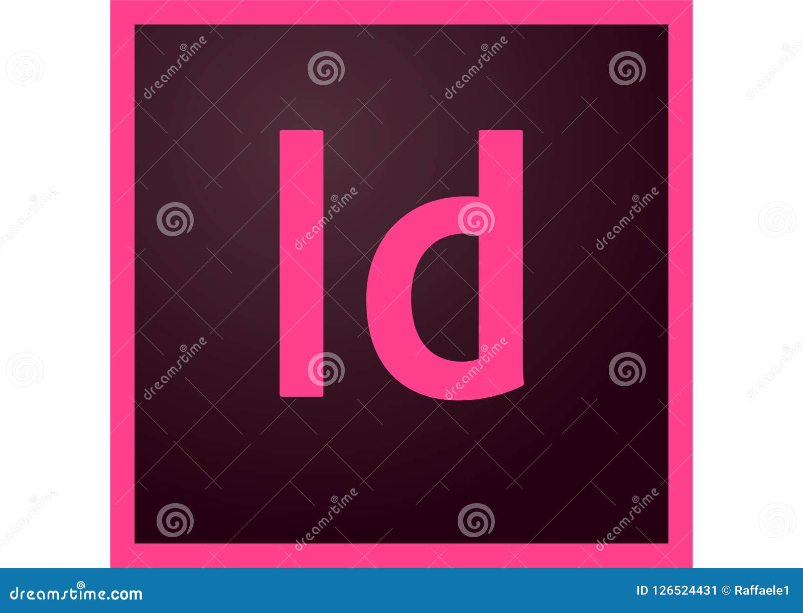 Logo Adobes Indesign cm redaktionelles foto. Illustration von zeichen ...