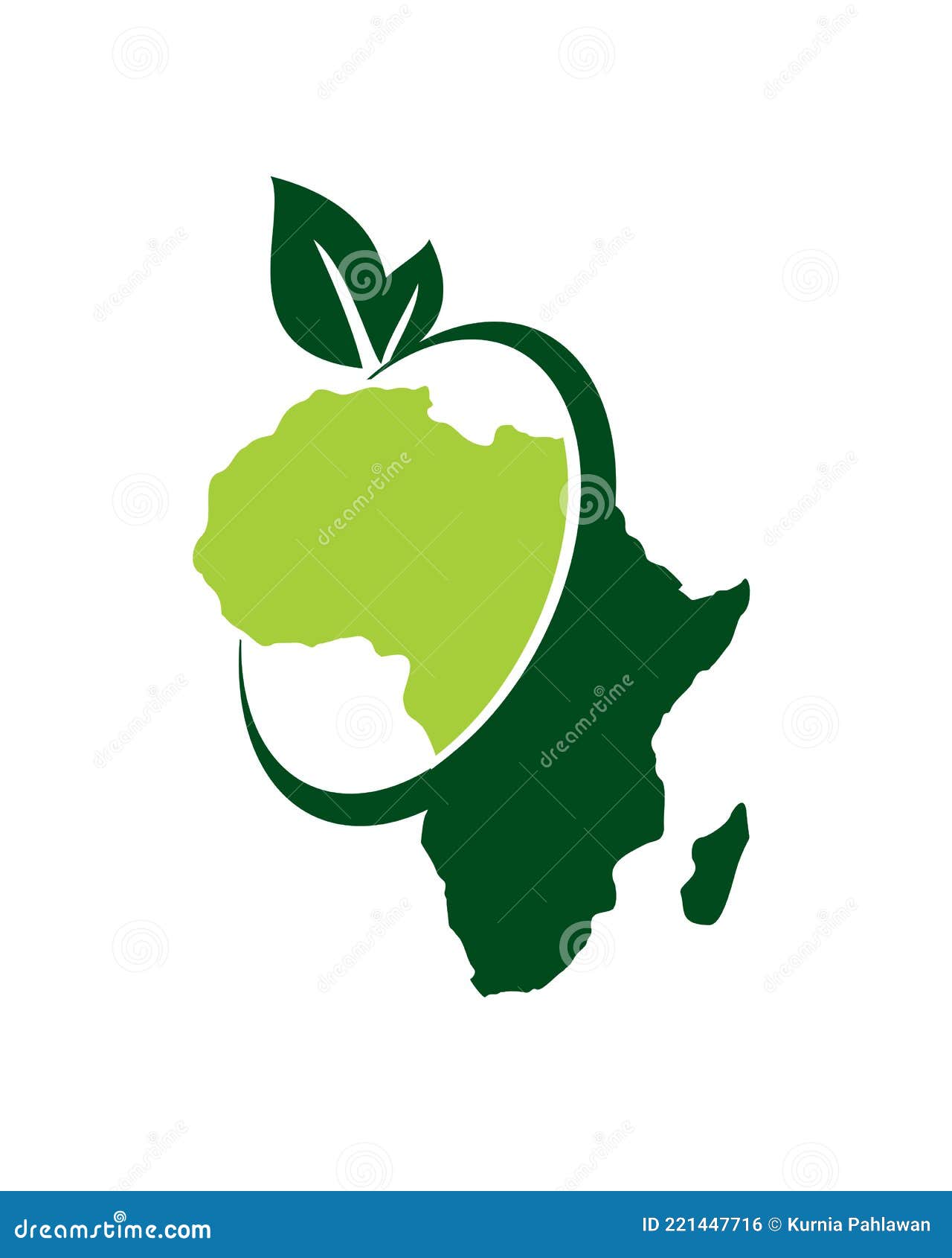 Logo Afrique Verte Logo Vectoriel Afrique Illustration Stock ...