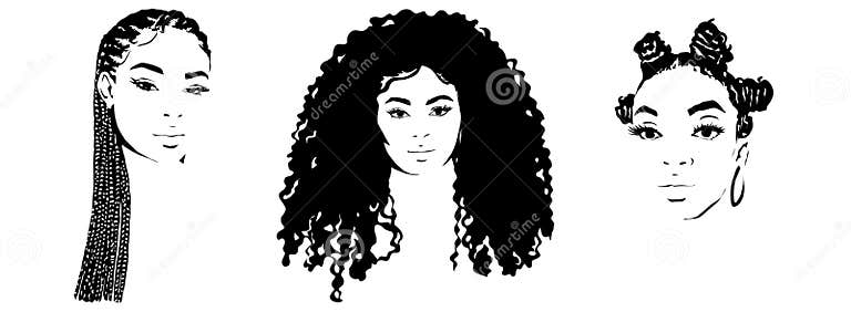 Diverse Black African American Women Together Illustration Sisterhood