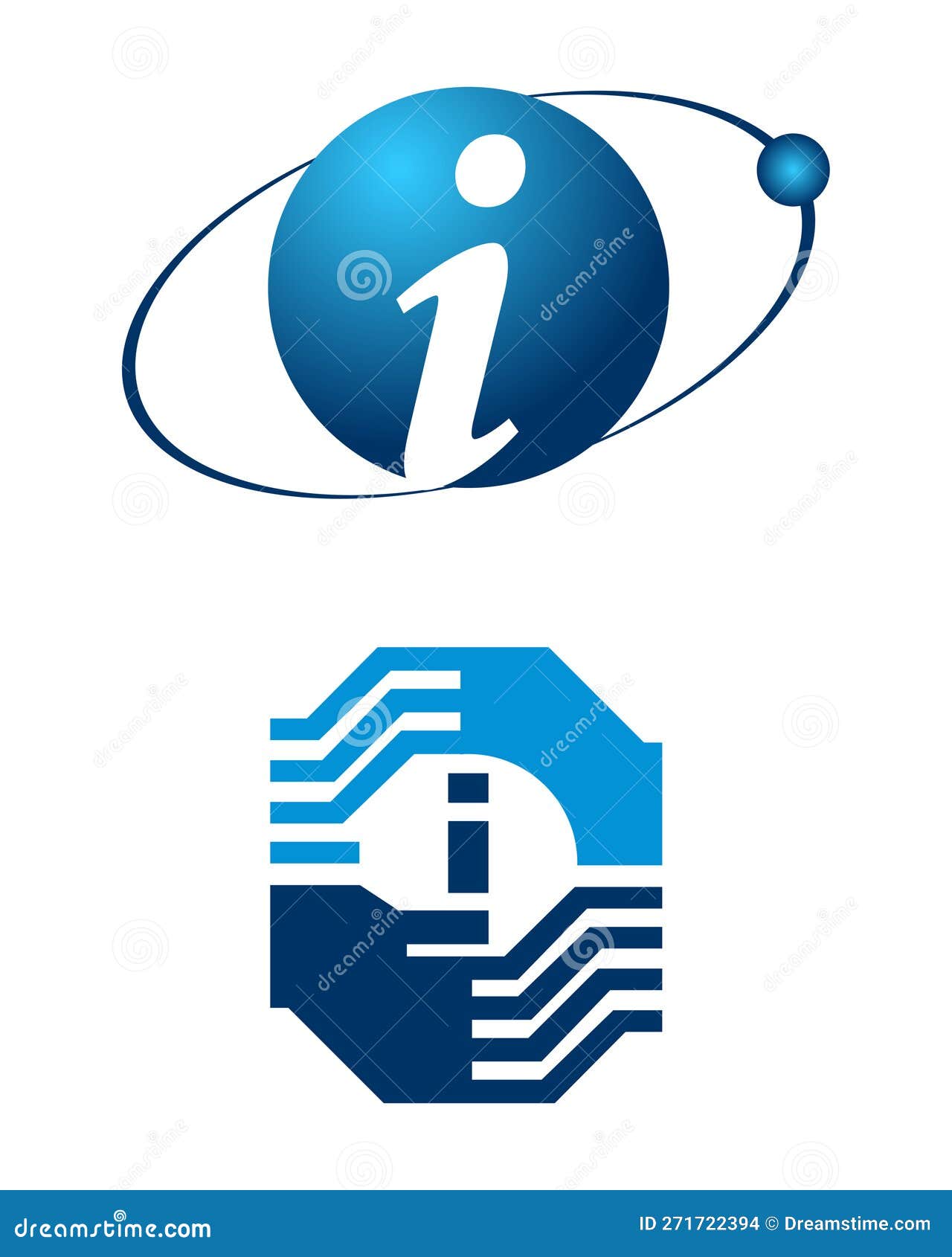 It Logo Against a White Background Stock Vector - Illustration of logo ...