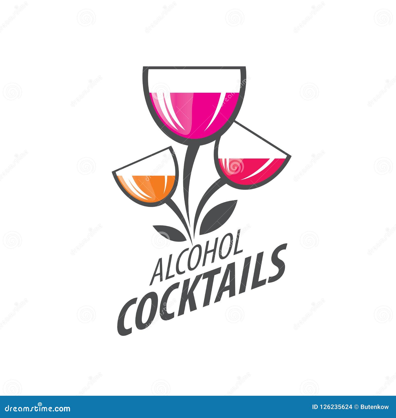 Logo Alcoolique De Cocktails Illustration de Vecteur - Illustration du ...
