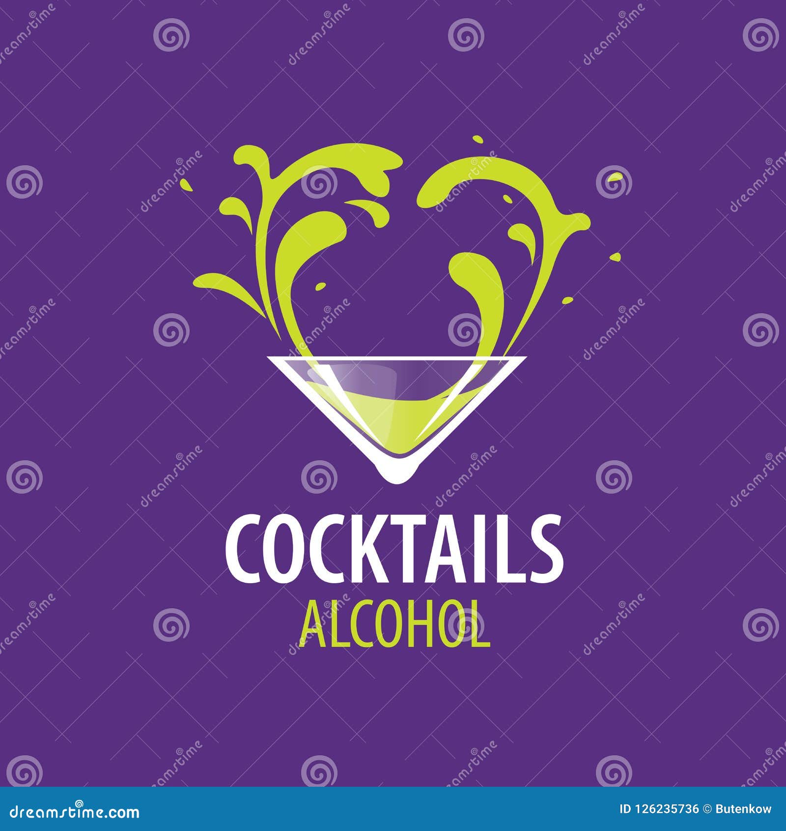 Logo Alcoolique De Cocktails Illustration de Vecteur - Illustration du ...