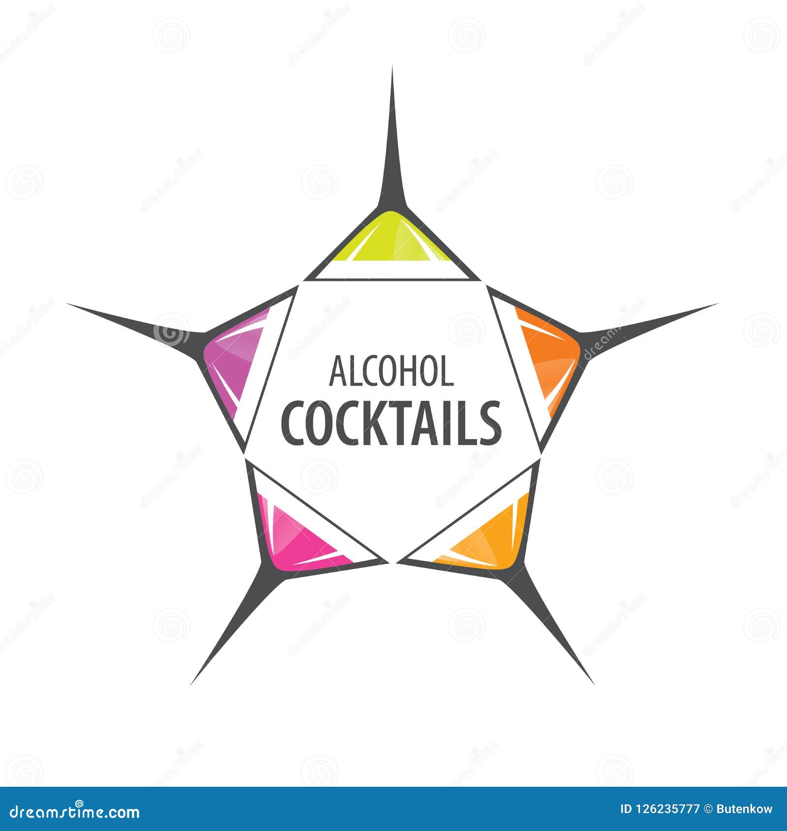Logo Alcoolique De Cocktails Illustration de Vecteur - Illustration du ...