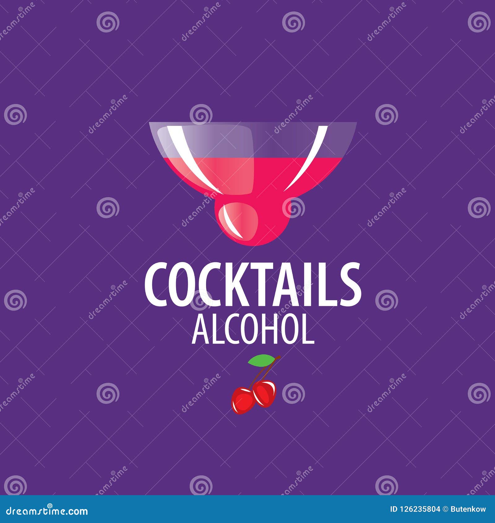 Logo Alcoolique De Cocktails Illustration de Vecteur - Illustration du ...