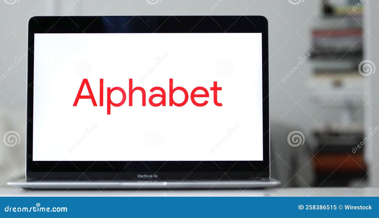 Logo of Alphabet Company Displayed on the Screen of a Laptop Editorial ...