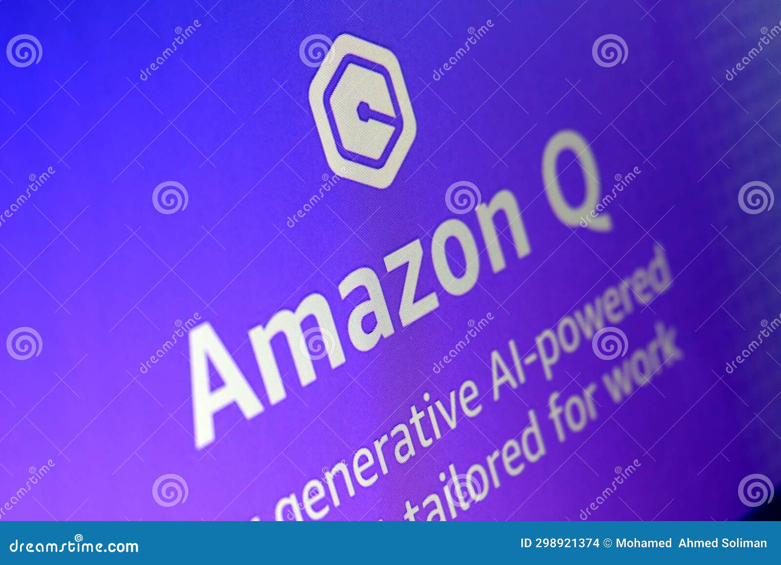 Amazon Q AI chatbot editorial stock image. Image of american - 298921374