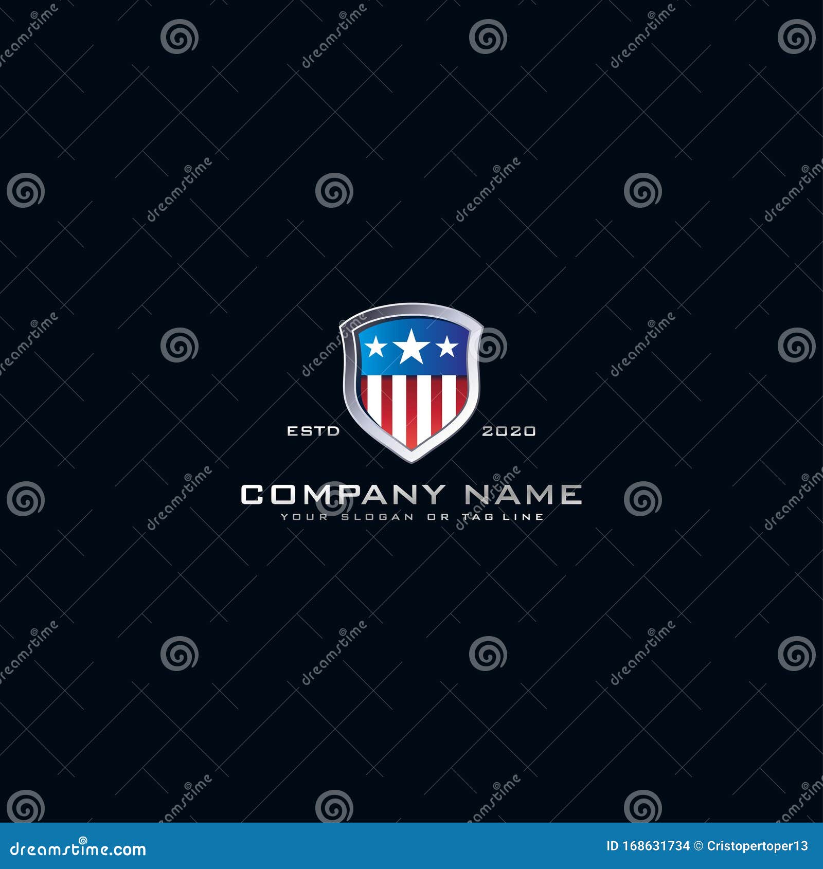 Logo American Shield Vector Stock Vector - Illustration of background ...