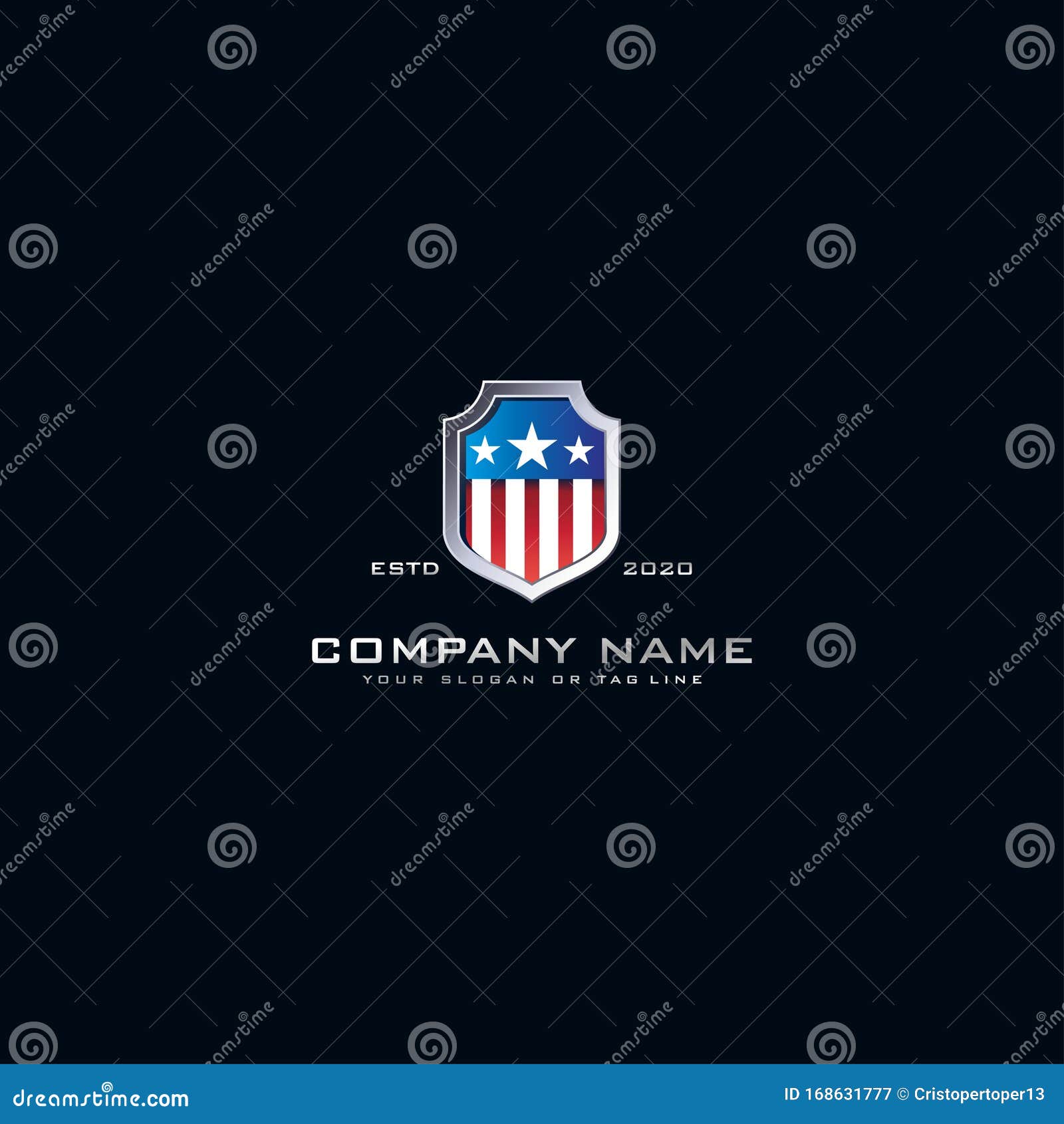 Logo American Shield Vector Stock Vector - Illustration of ball ...